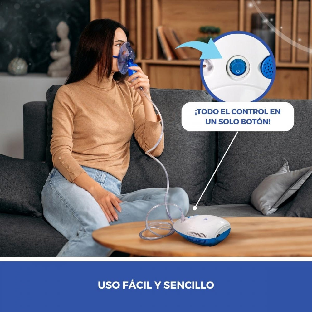 Mini Compressor Nebulizer | White and Blue | Neb-1 | Mobiclinic